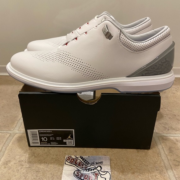 Jordan | Shoes | New Nike Air Jordan Adg 4 Golf Shoes Cleats White Pure ...